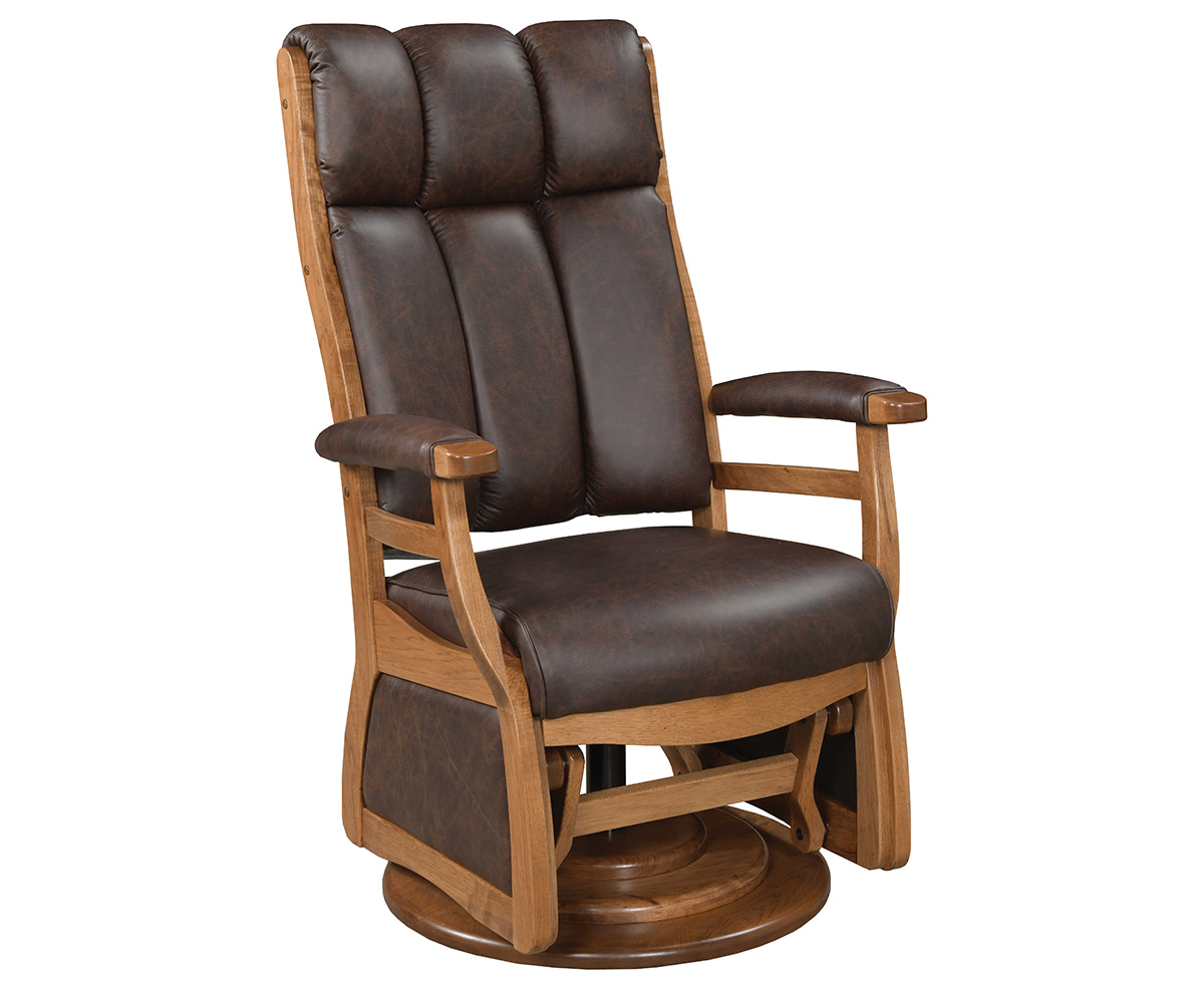 Paris High Back Swivel Glider | Graber's Handcrafted Furniture